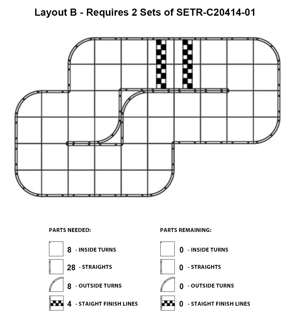 RCP-TRACKS™ | 50CM SHORT OVAL - (GREY EDITION) – rcptracks